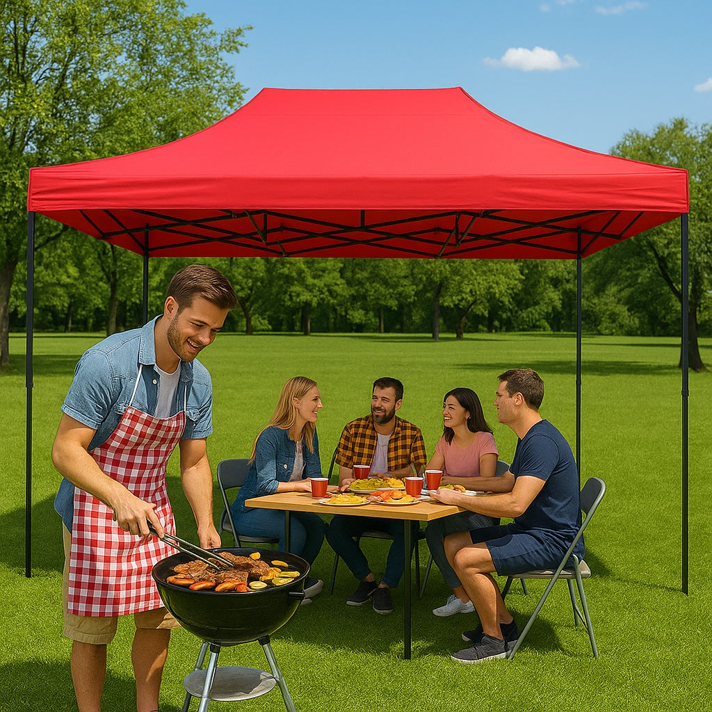 Cort Gradina Pavilion,tip foisor 3 x 3m, Pliabil, Impermeabil, Sistem ...